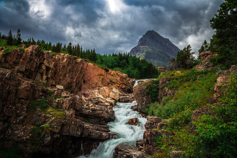 Swiftcurrent Falls, Montana - Discovering Montana