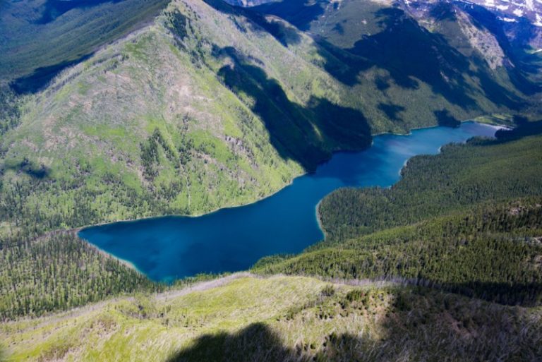 Miche Wabun Falls, Glacier County - Discovering Montana