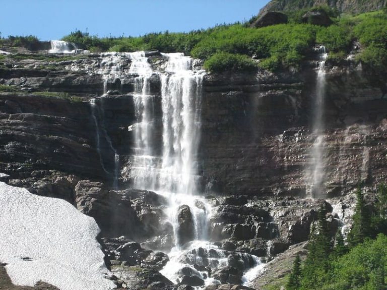 Feather Plume Falls, Glacier County - Discovering Montana
