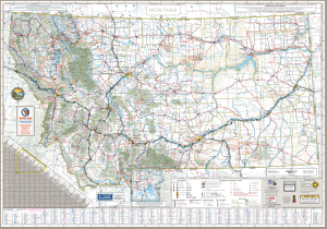 Montana Road Map - Discovering Montana