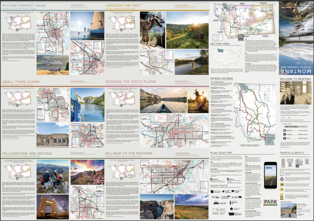 Montana Road Map - Discovering Montana